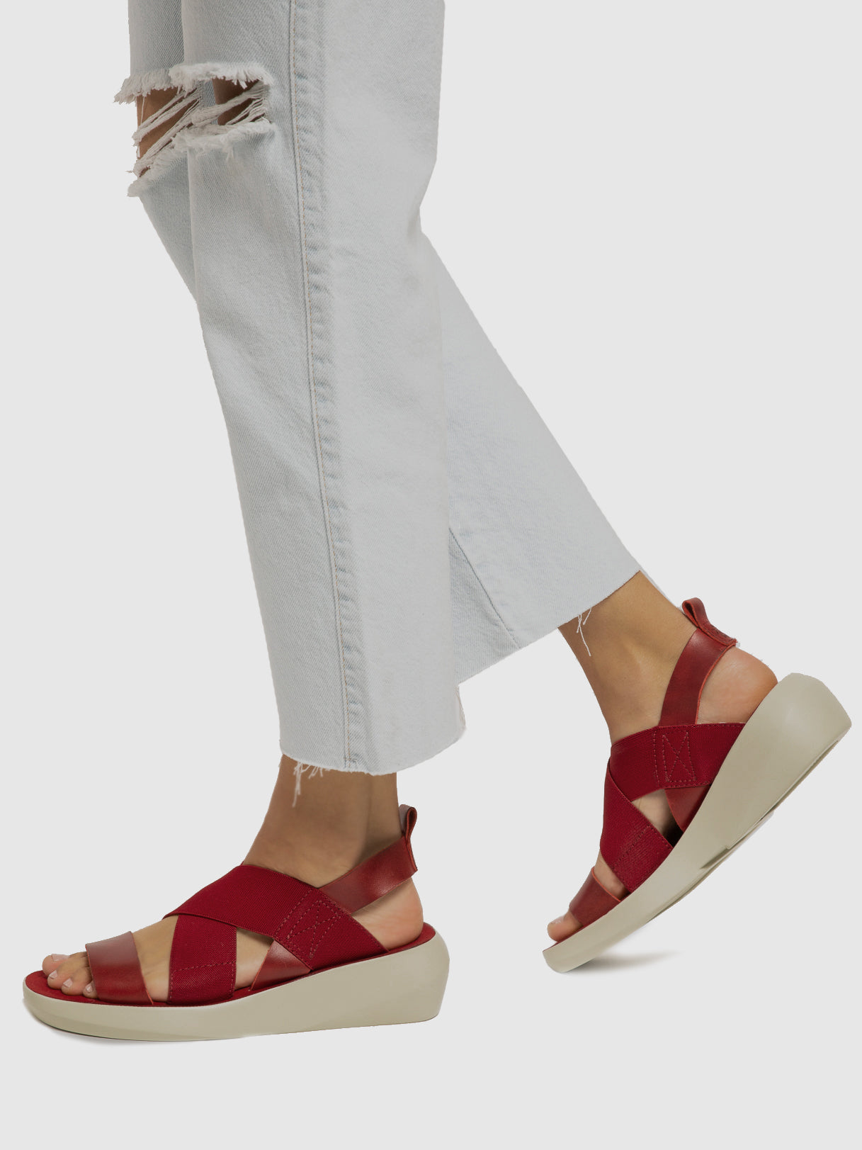 Crossover Sandals BAJI848FLY RED – Fly London EU