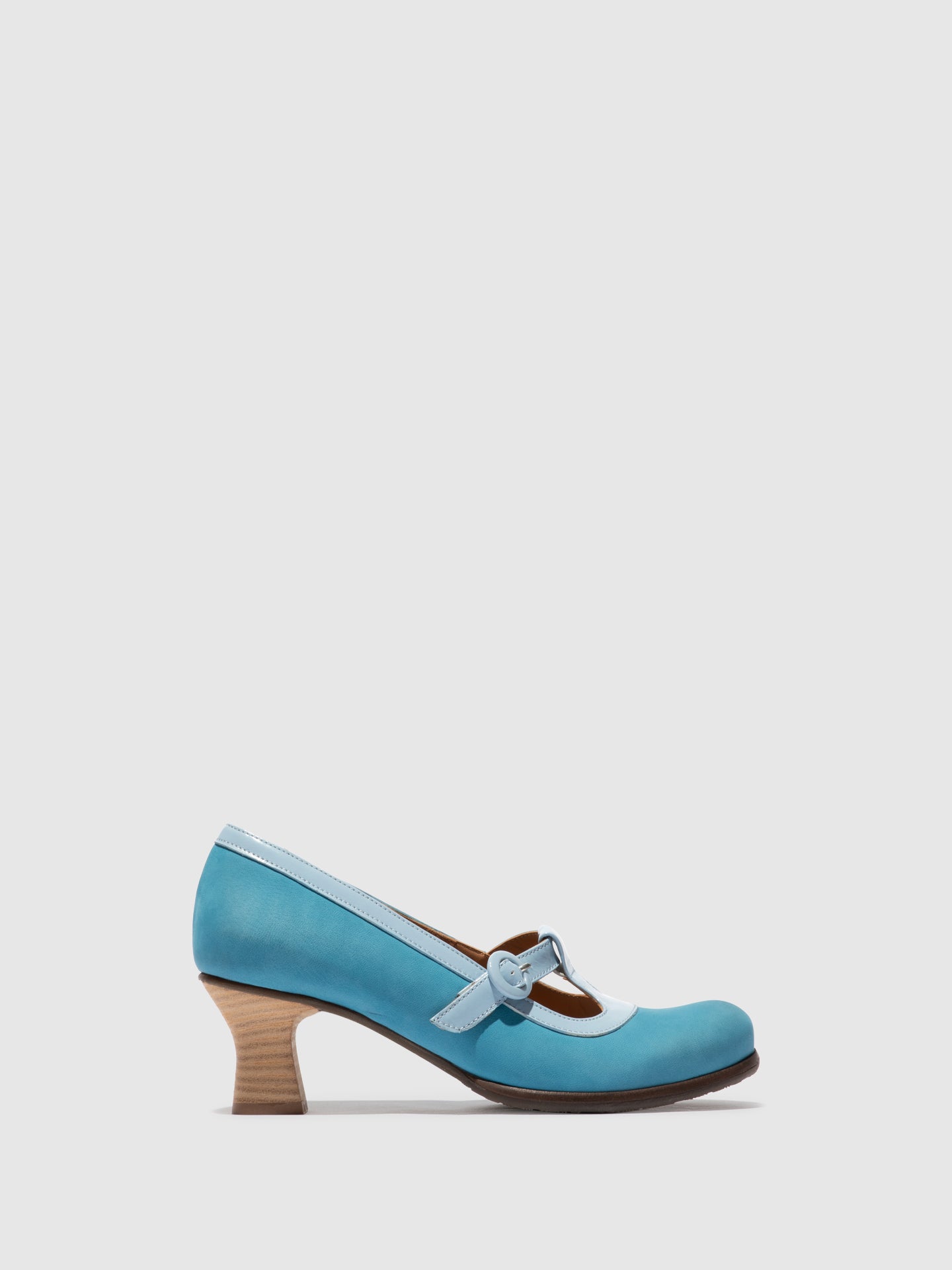 Heel Shoes BEGI085FLY SKY BLUE/SKY BLUE – Fly London EU