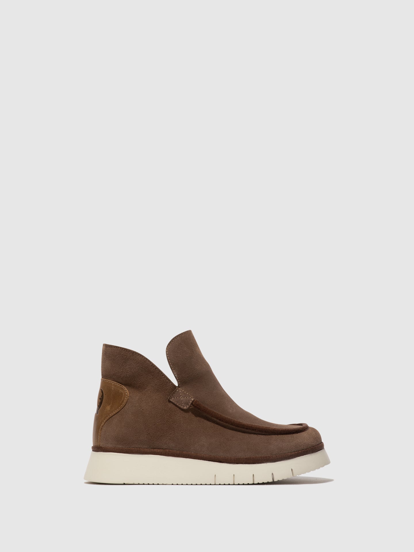 Round Toe Ankle Boots COZE348FLY TAUPE/CAMEL – Fly London EU