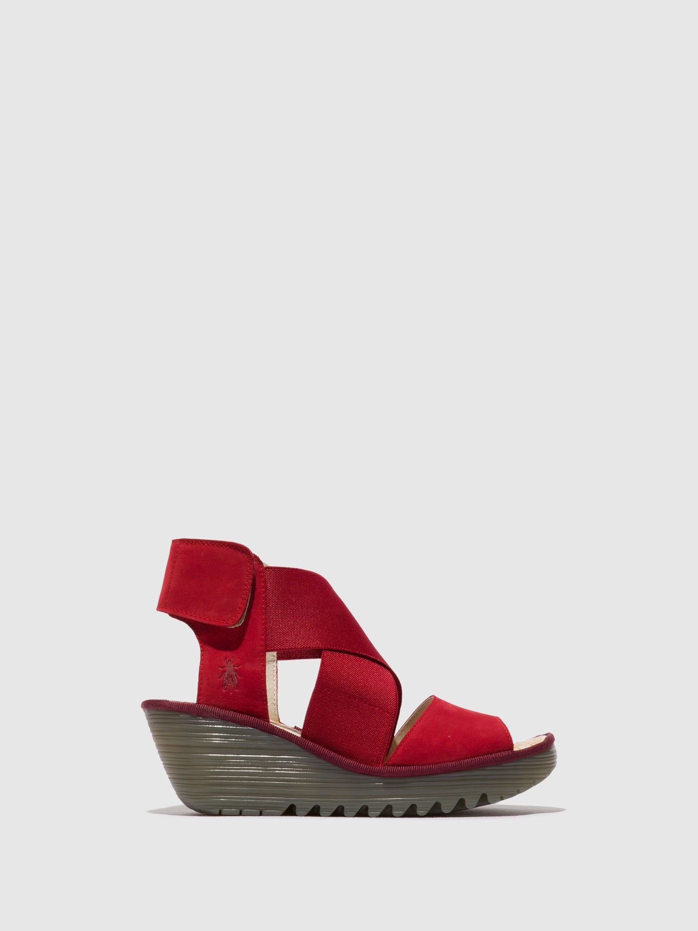 Crossover Sandals YUBA385FLY LIPSTICK RED – Fly London EU